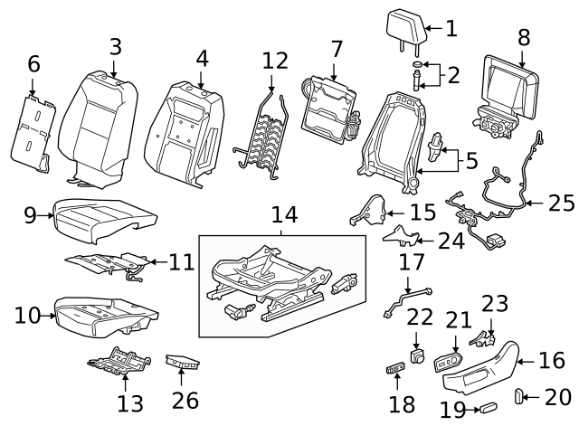 86780032 - Driver Seat Wiring Harness 2021-2024 GM | AutoNationParts.com