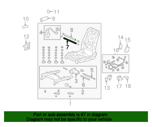 91641-TA5-A71 - Tube, Recliner Torsion 2008-2015 Honda | Honda Parts Online