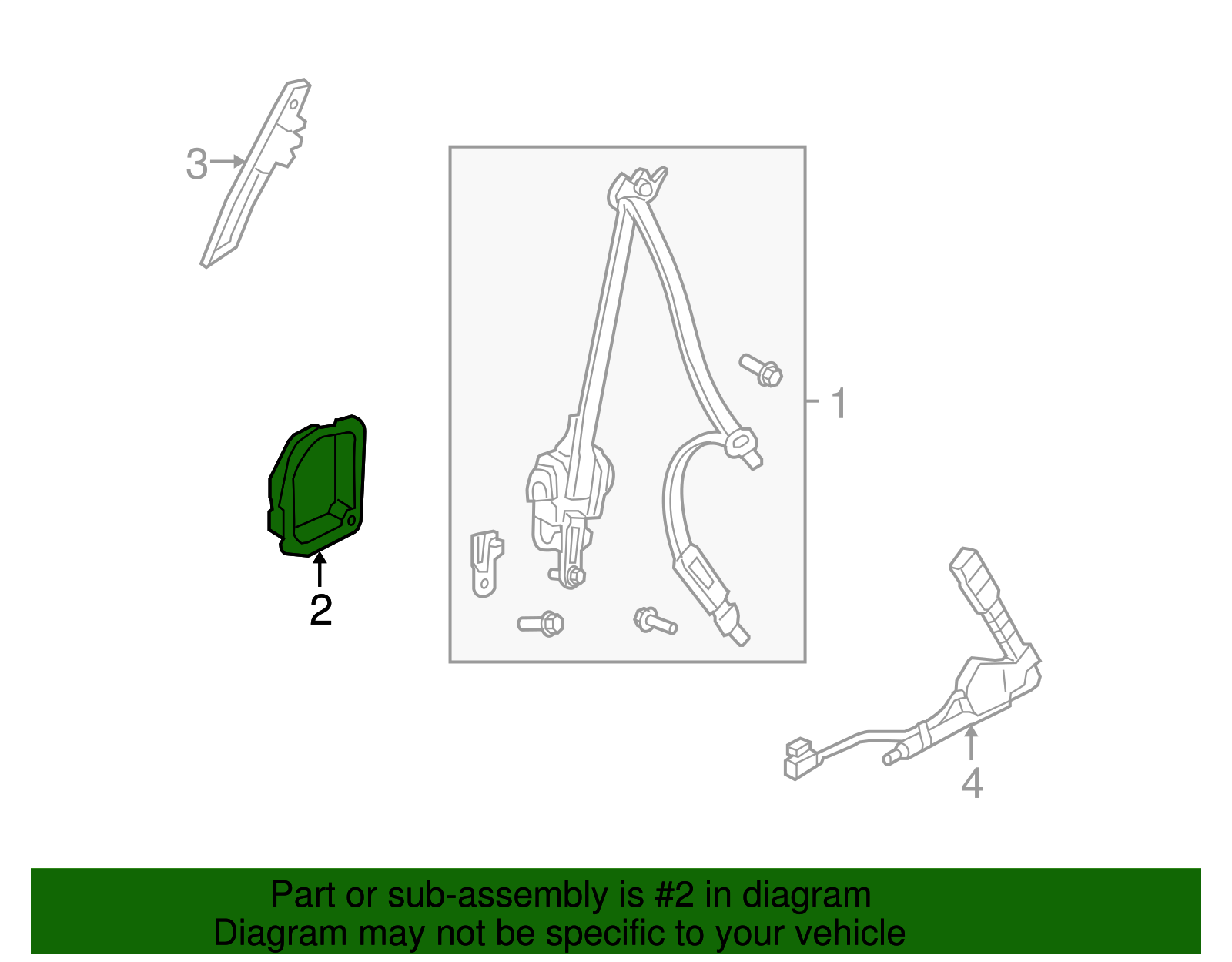 2006-2011 Honda Civic Belt & Retractor Protector 81891-SNA-A00 ...