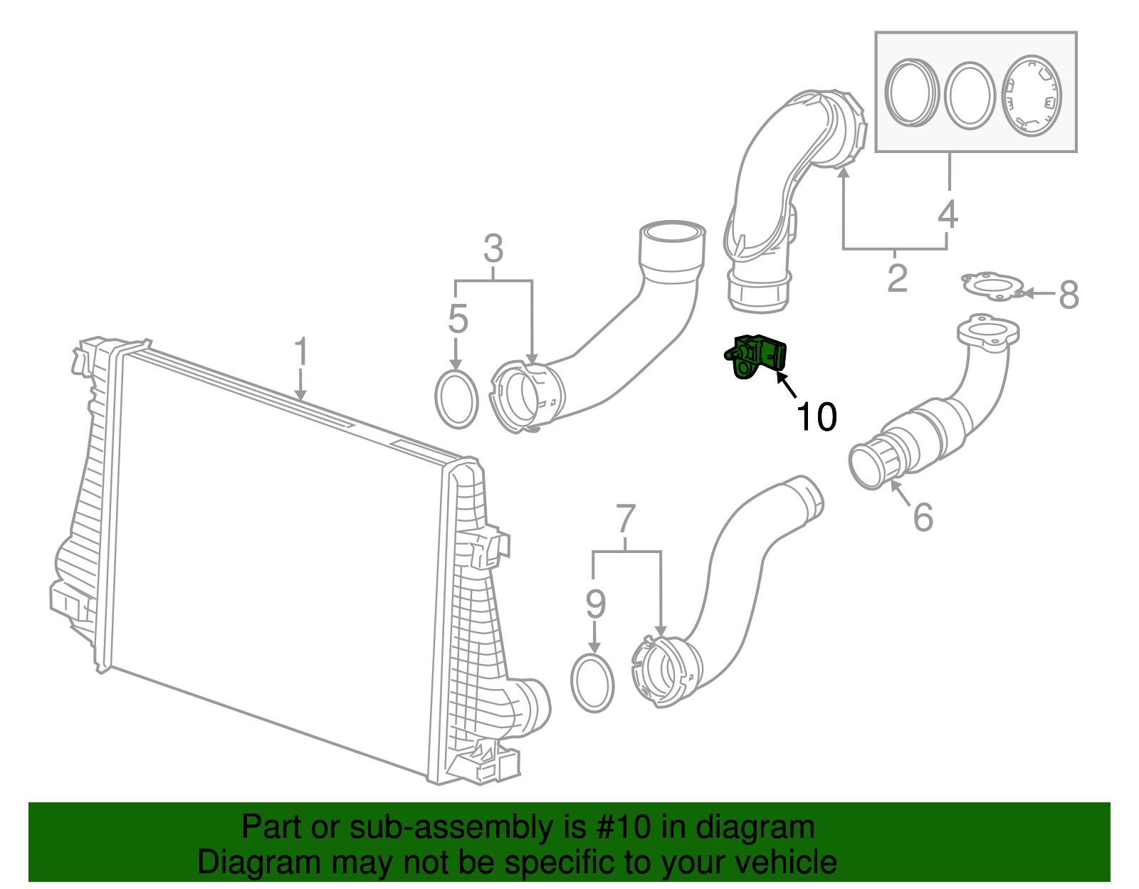 2011-2025 GM Air Pressure and Temperature Sensor 25203651 | QuirkParts