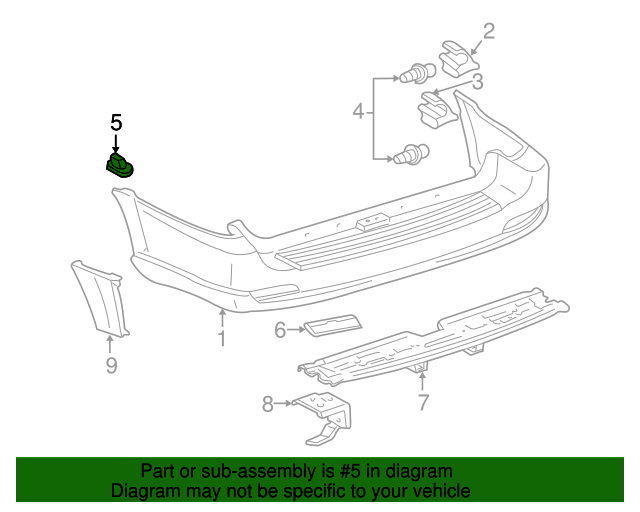 1995-2007 Toyota Bumper Cover Bracket 52197-16020 | Toyota Parts Center