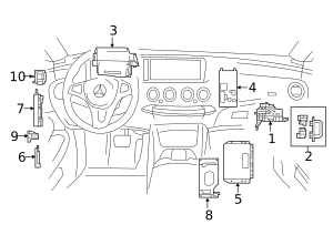 222-900-22-17 - Active Suspension Control Module 2020-2021 Mercedes ...