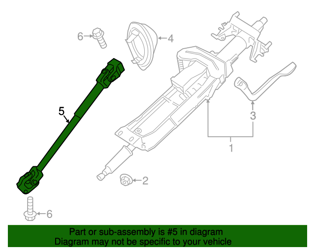 32-30-6-791-295 - Steering Shaft 2012-2021 BMW | AutoNationParts.com