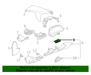 2020-2024 Chevrolet Corvette Instrument Panel Knee Bolster Cap 84397107 ...