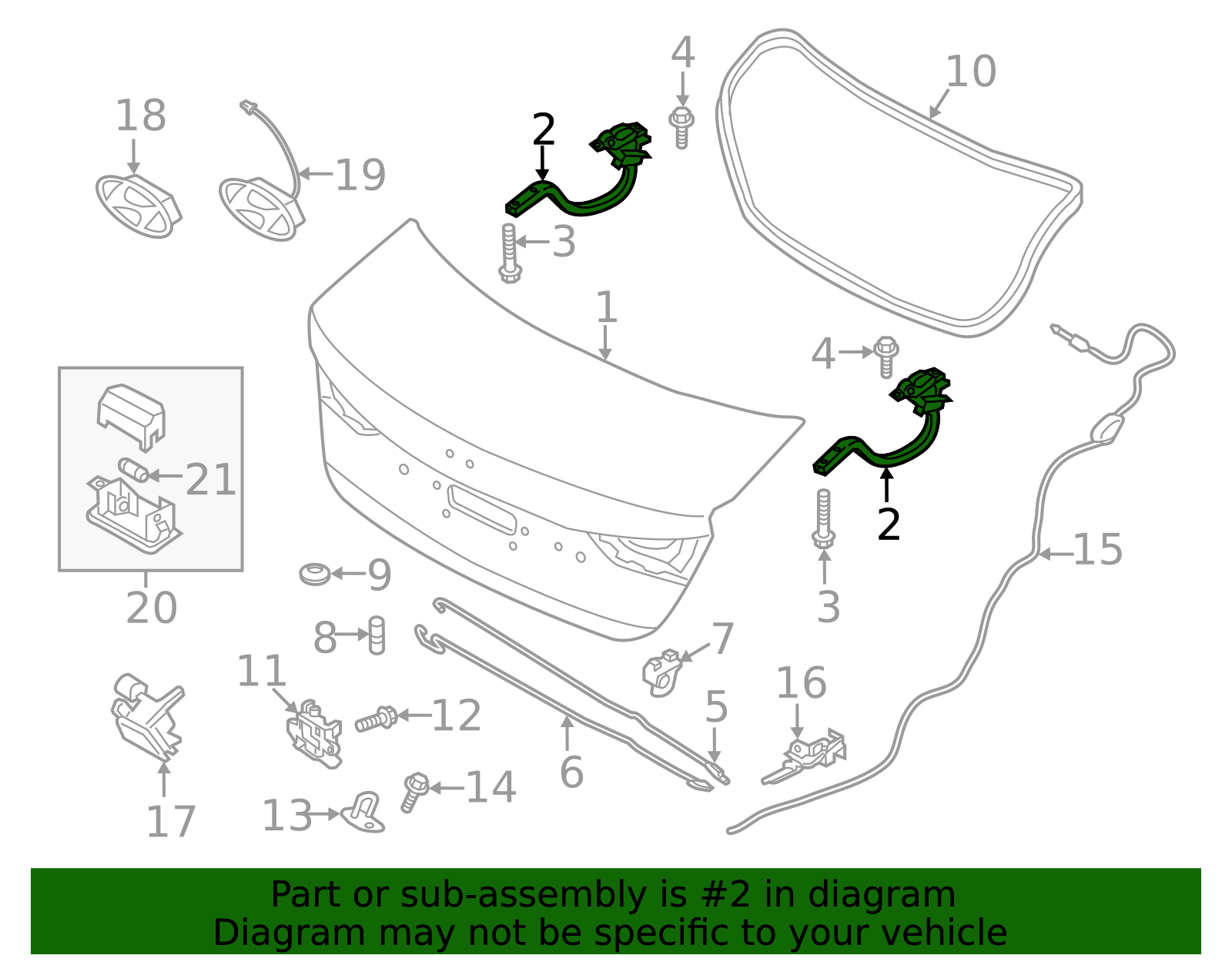 2017-2020 Hyundai Elantra Hinge 79220-F2000 | OEM Parts Online