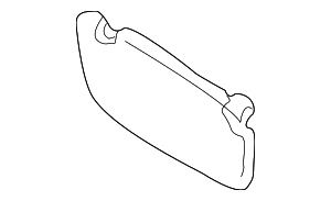 2001-2006 Hyundai Elantra Sun-Visor 85201-2D410-OIAS | QuirkParts