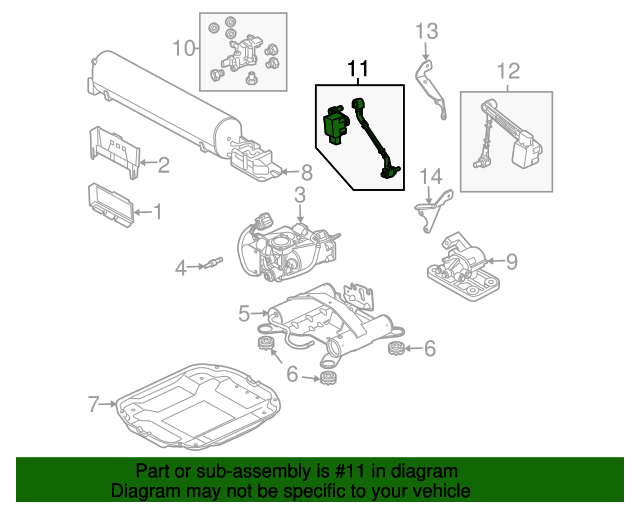 Genuine Height Sensor for 2010-2012 Land Rover Range Rover | Land Rover ...