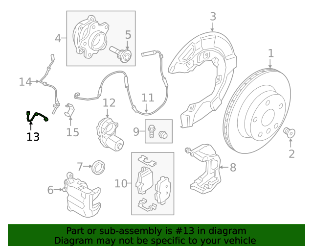 34-30-8-836-561 - Brake hose rear 2019-2024 BMW | AutoNation Parts