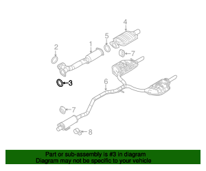 6E5Z-5E241-AA - Catalytic Converter Gasket - 2006-2012 Ford | Lasco ...