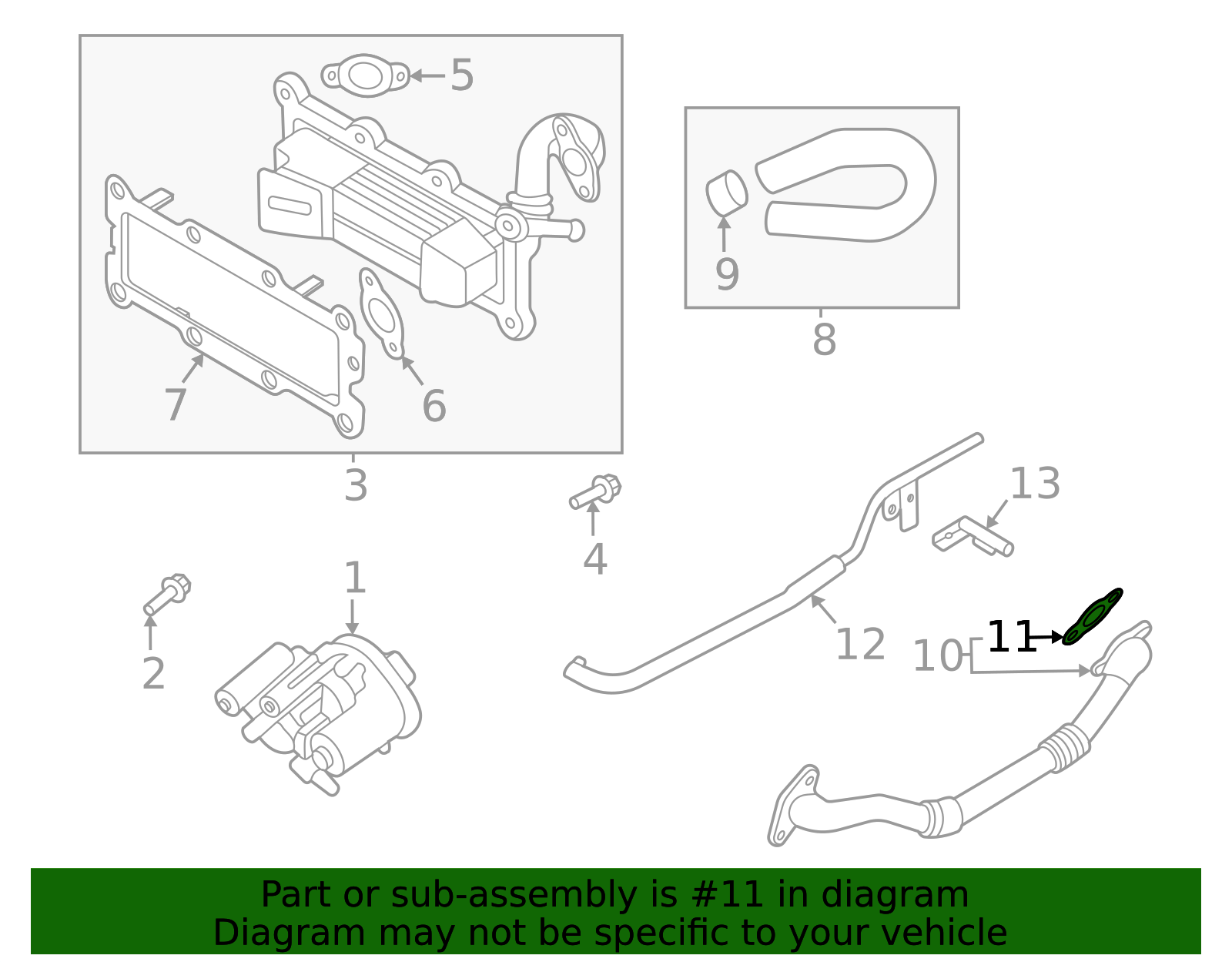 Genuine Exhaust Gas Re-Circulation (Egr) Valve Gasket for 2021-2025 ...