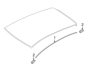 2014-2019 Nissan Versa Note Drip Molding 73853-3WC0A | Nissan Parts Plus