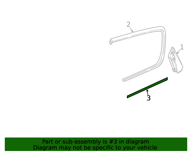 2017-2020 Chrysler Window Molding Mount Bracket 55112812AC | TascaParts.com