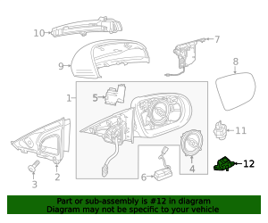 Genuine OEM Side Camera Bracket | 213-810-64-02 | Fits Select 2021-2023 ...