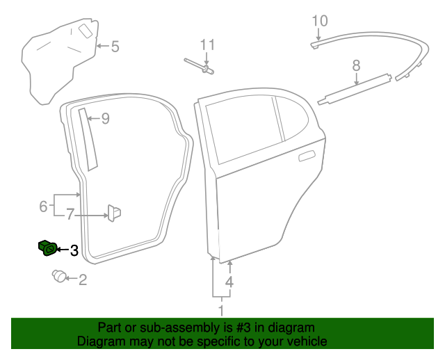 90189-04200 - Door Shell Grommet - 1995-2024 Lexus | My L Parts
