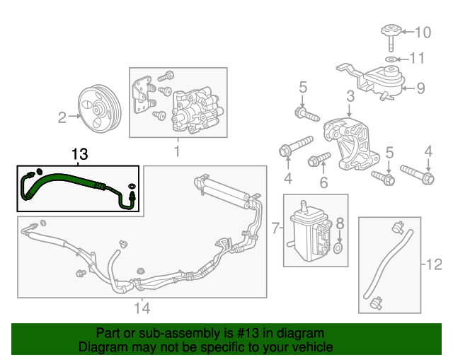 2011-2017 GM OEM NEW 2011-17 GM Chevrolet GMC 2nd design Power Steering ...