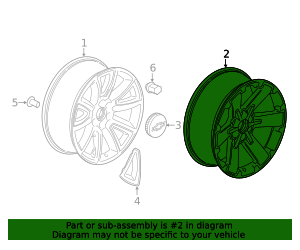 19301160 - 22 Wheel 5 Split-Spoke Gloss Black - 2014-2020 GM | Findlay Part