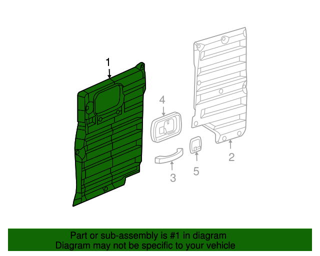 2003-2024 GM Intermediate Side Door Interior Trim Panel 23449567 | OEM ...
