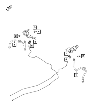 68258362AA - Brake Hose 2015-2024 Mopar | AutoNationParts.com