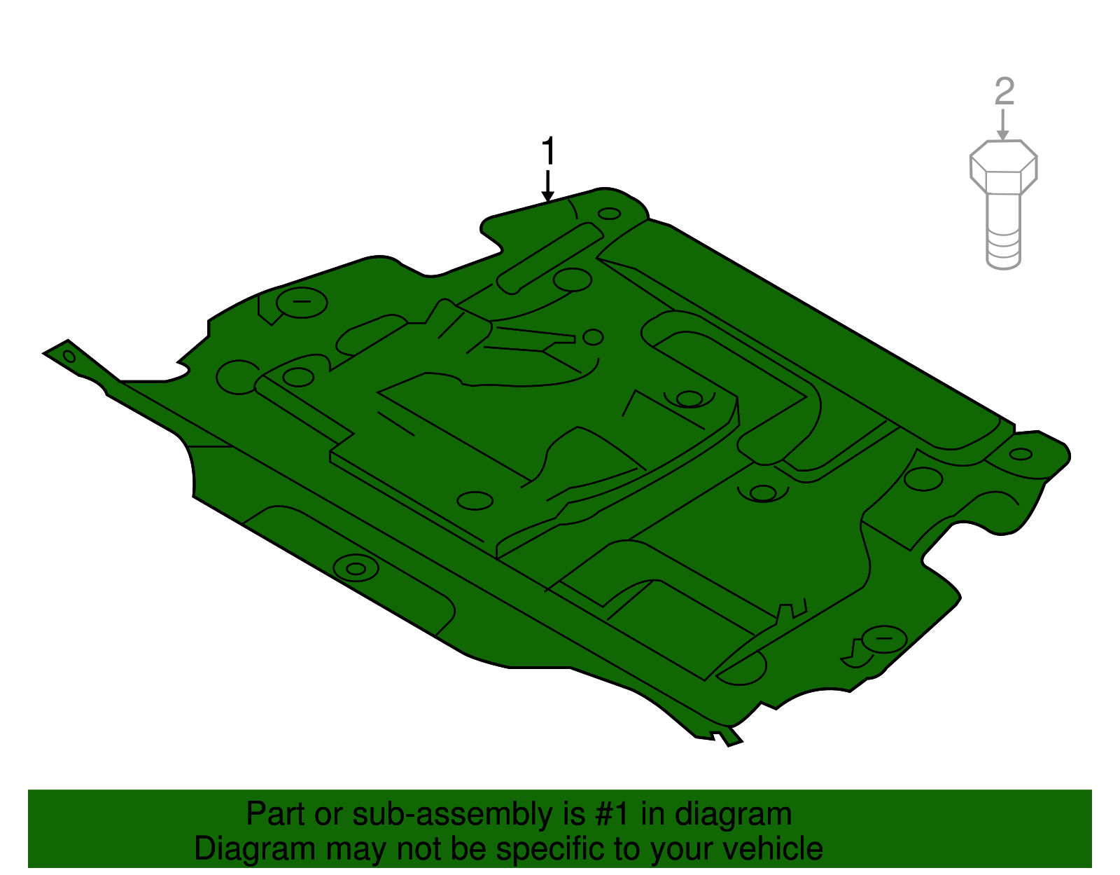 2008-2016 Volvo Radiator Support Splash Shield 31290965 ...