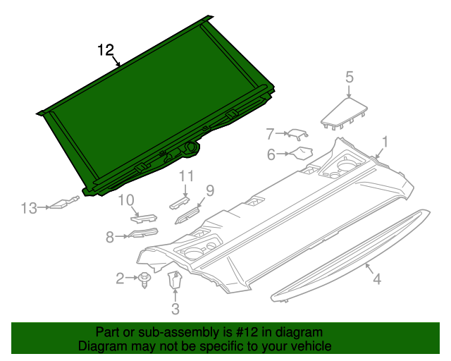 2017-2023 BMW Sunshade 51467419496 | OEM Parts Online
