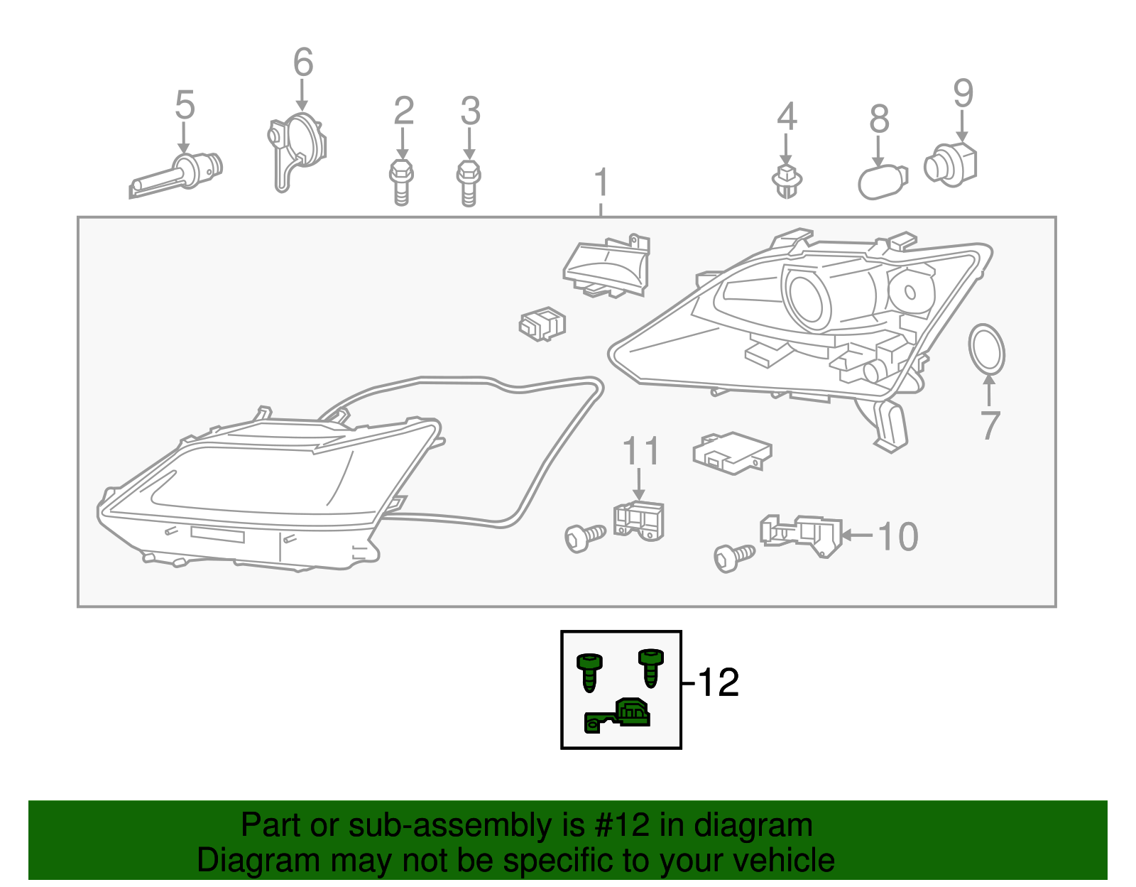 81196-30050 - 2013-2015 Lexus - Repair Kit | My L Parts