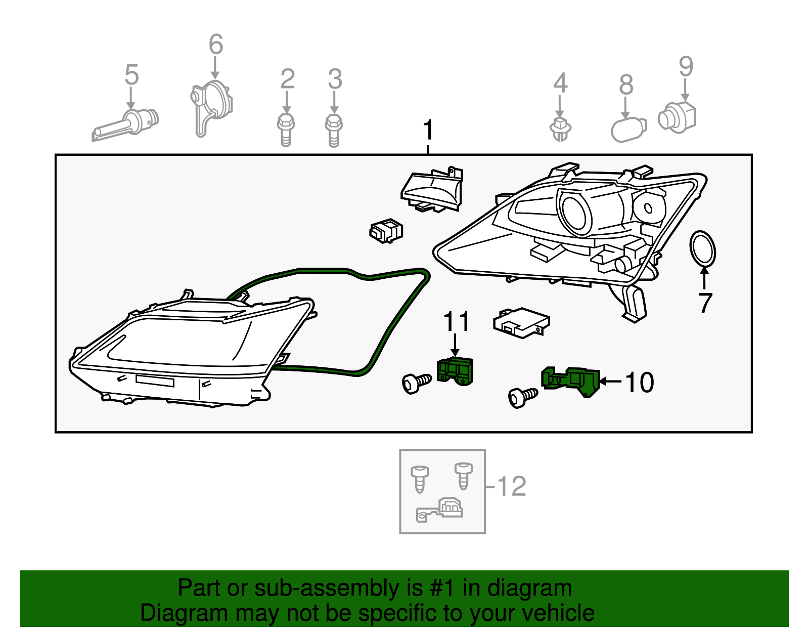 81185-30F91 - High-Quality Headlight Assembly for 2015 Lexus ...