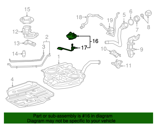 77010-74031 - Vent Tube - 2012-2015 Scion iQ | OEM Genuine Toyota Parts