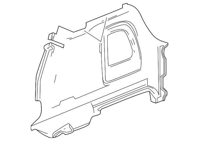 39042001 - Generic Black Passenger Side Rear Compartment Side Trim ...