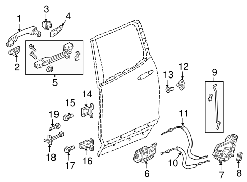 Lock & Hardware for 2025 Honda Ridgeline | Honda Parts Direct