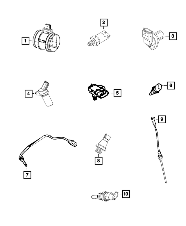 2014-2017 Ram Map Sensor 68218615AA | Mopar eStore