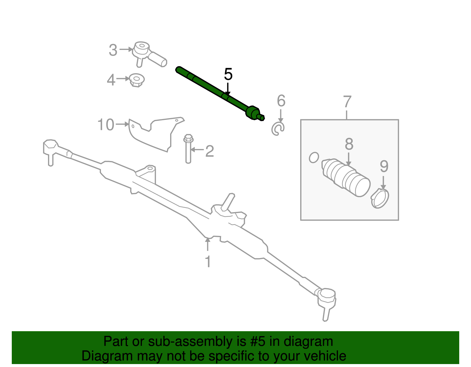 MEF-1 - Motorcraft™ Inner Tie Rod | My Ford Parts