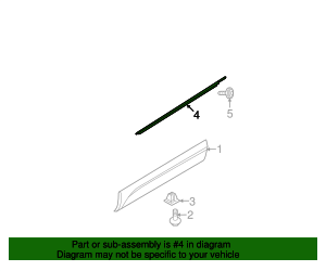 82210-2J000 - Belt Weather-Strip 2009 Kia Borrego | Kia.Parts Store