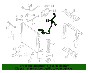 238-501-28-00 - Coolant Hose 2020-2023 Mercedes-Benz | Mercedes-Benz ...