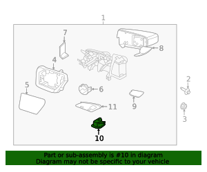 KL3Z-13B375-A - Puddle Lamp 2021-2024 Ford | Ford Parts Direct