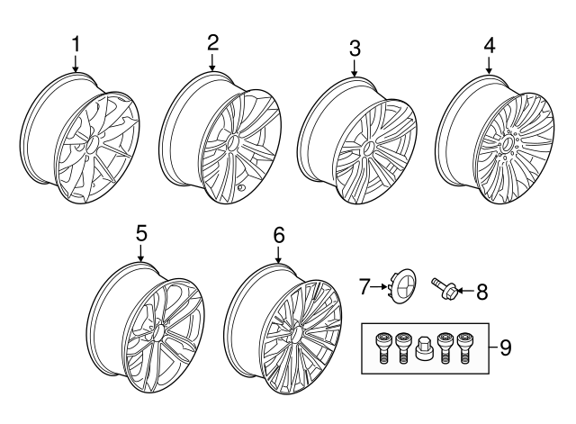 Genuine BMW 36-11-7-847-543 | 19" Style 598M Double Spoke Orbit Grey ...