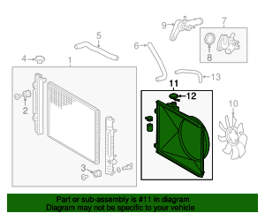 16711-0P320 - Engine Cooling Fan Shroud 2016-2021 Toyota Tacoma | Longo ...