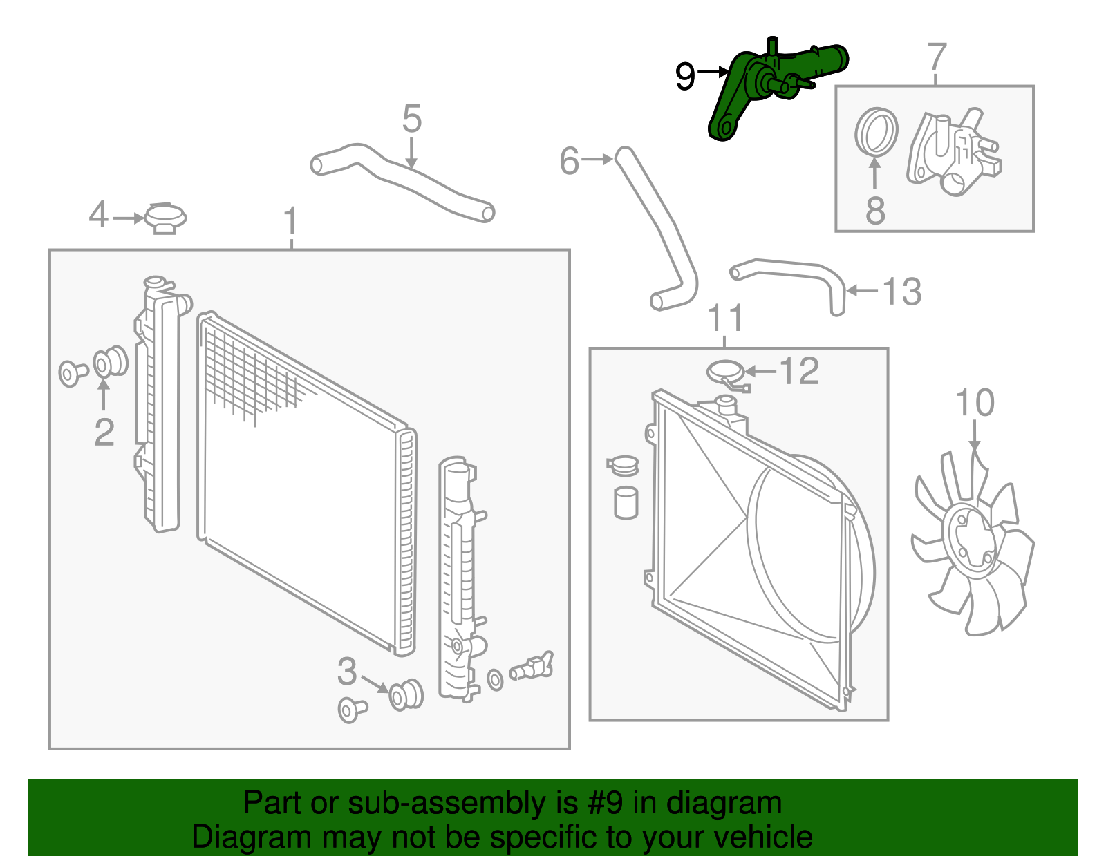 2016-2023 Toyota Tacoma Water Outlet 16331-31260 | Toyota San Diego Parts