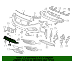 2016-2018 Honda Civic Grille, Front Bumper (Lower) 71102-TBA-A10 | OEM Parts Online