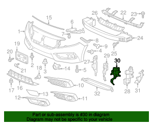 71206-TBC-A00 - Air Guide 2016-2019 Honda Civic | Honda Parts Online
