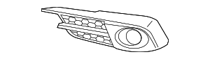 71108-TBA-A10 - Garnish L Front Fog Light - 2016-2019 Honda Civic ...