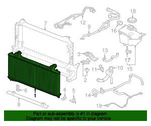 2017-2025 Jaguar F-Pace Radiator T4A3253 | JaguarParts.com