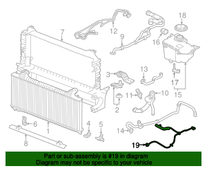 2017-2023 Jaguar F-Pace Reservoir Hose T4A50864 | OEM Parts Online