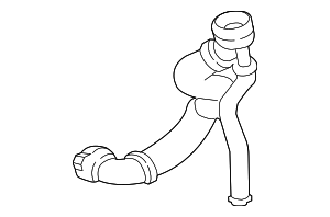 Genuine OEM Lower Hose Part# T4A32856 Fits 2017-2023 Jaguar F-Pace: Up ...