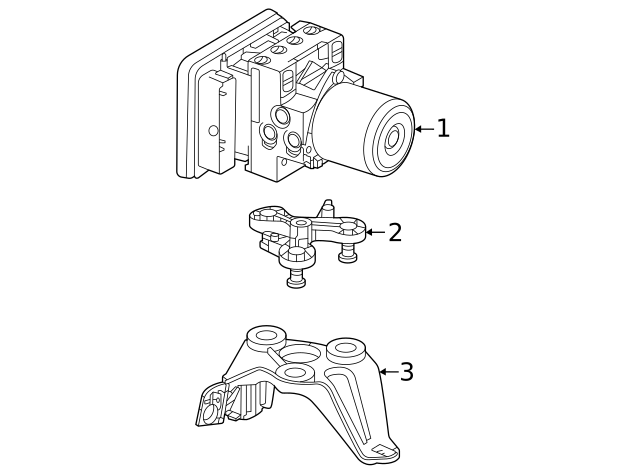 2021-2023 Mercedes-Benz ABS Hydraulic Assembly 167-900-18-20 ...