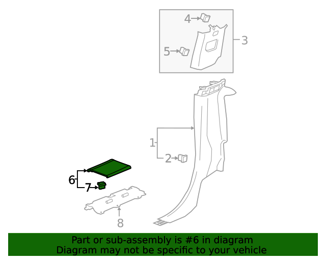 2019-2023 GM Rear Sill Plate 84034245 | GMPartsDirect.com