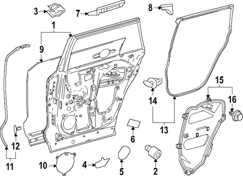 Door & Components for 2024 Lexus TX500h | OEM Vehicle Parts