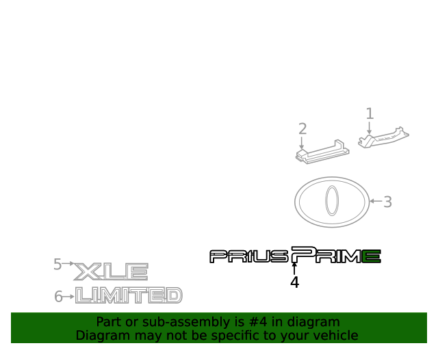 75442-47180 - Nameplate 2017-2022 Toyota Prius Prime | Ourisman Toyota ...