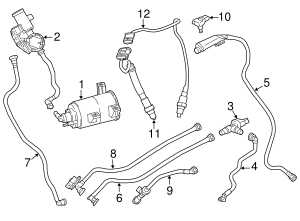 13-90-8-665-249 - fuel tank breather line 2020-2024 BMW ...