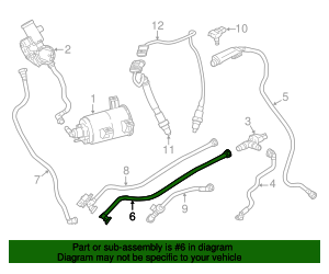 Genuine BMW 13-90-7-643-104 | Breather Tube | FREE Shipping on Most ...