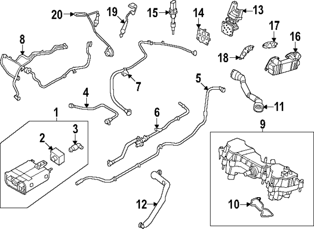 2023-2024 Lincoln Corsair Hose Vent P2GZ-6A664-B | OEM Parts Online